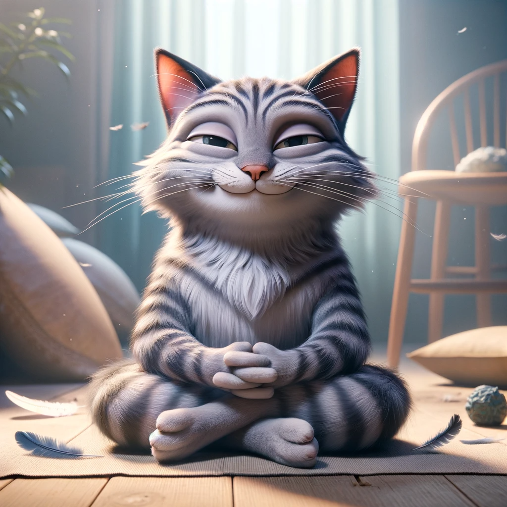 AchaYoga Sutra de Pantachali du Chat Profondément Méditatif - L'Oreille ...